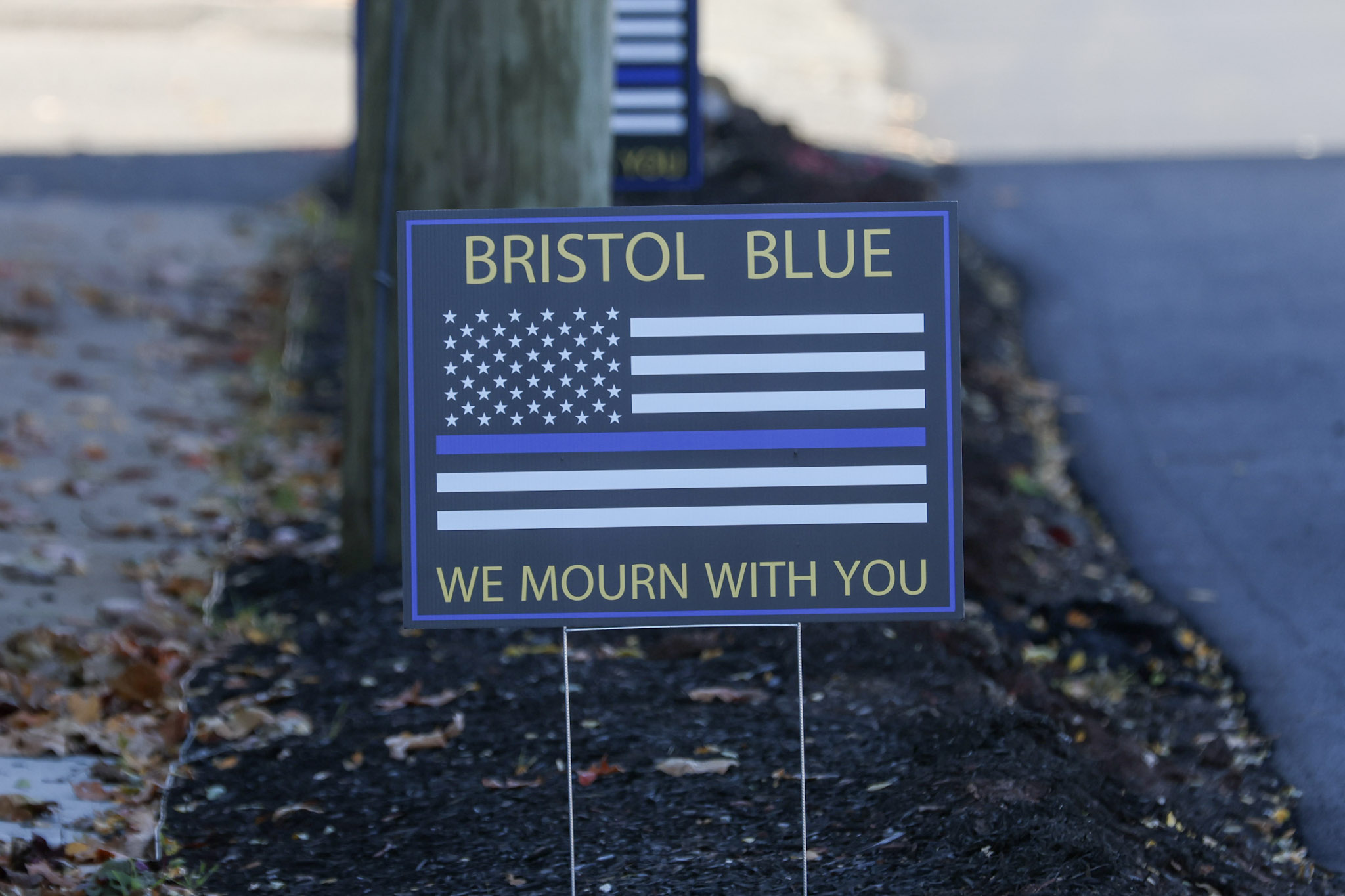 Slain Bristol Police Lt. Dustin DeMonte's widow thanks community