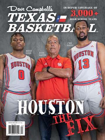 Houston Cougars: Team on Dave Campbell's Texas Basketball cover