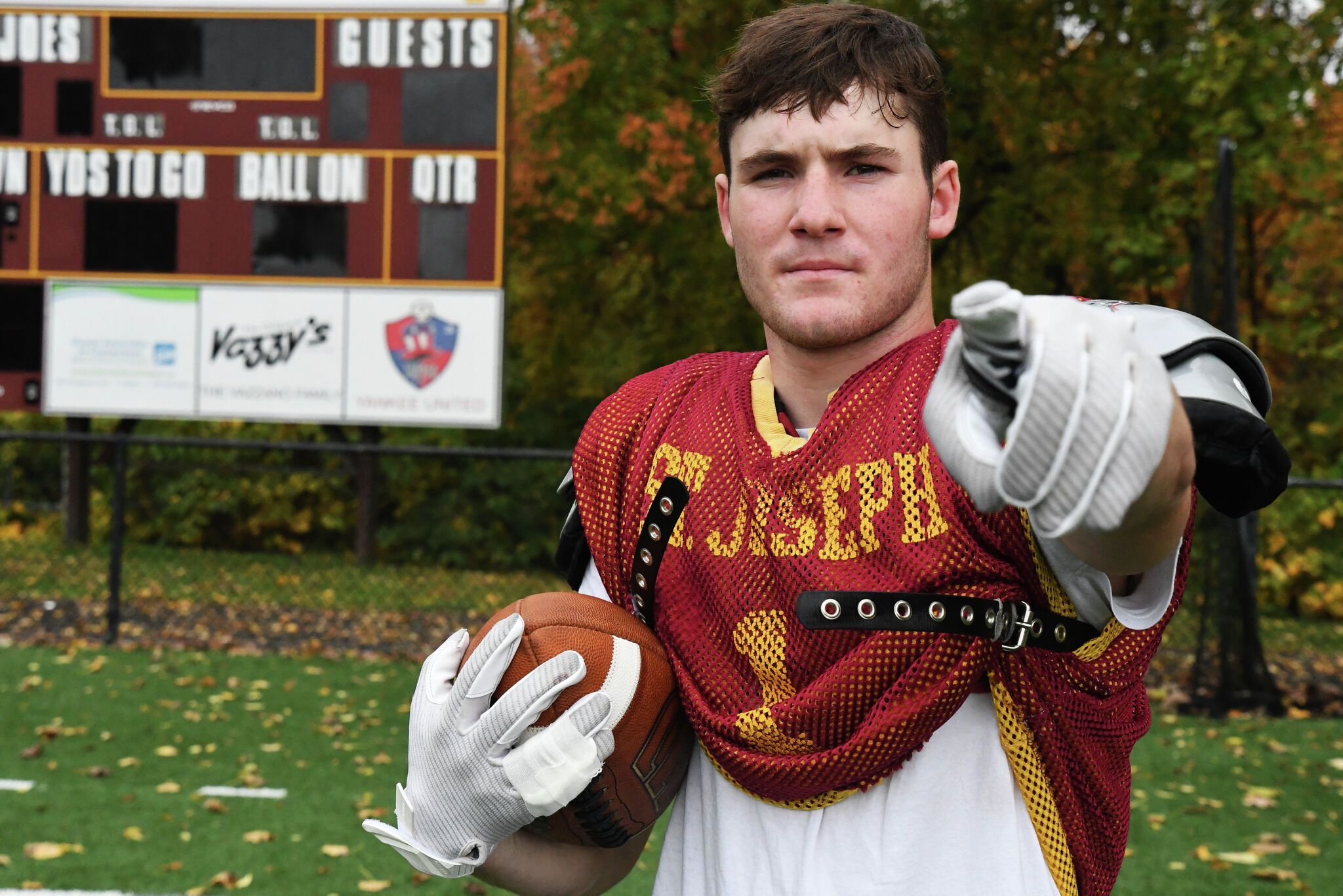 Brandon Hutchison still learning football for St. Joseph