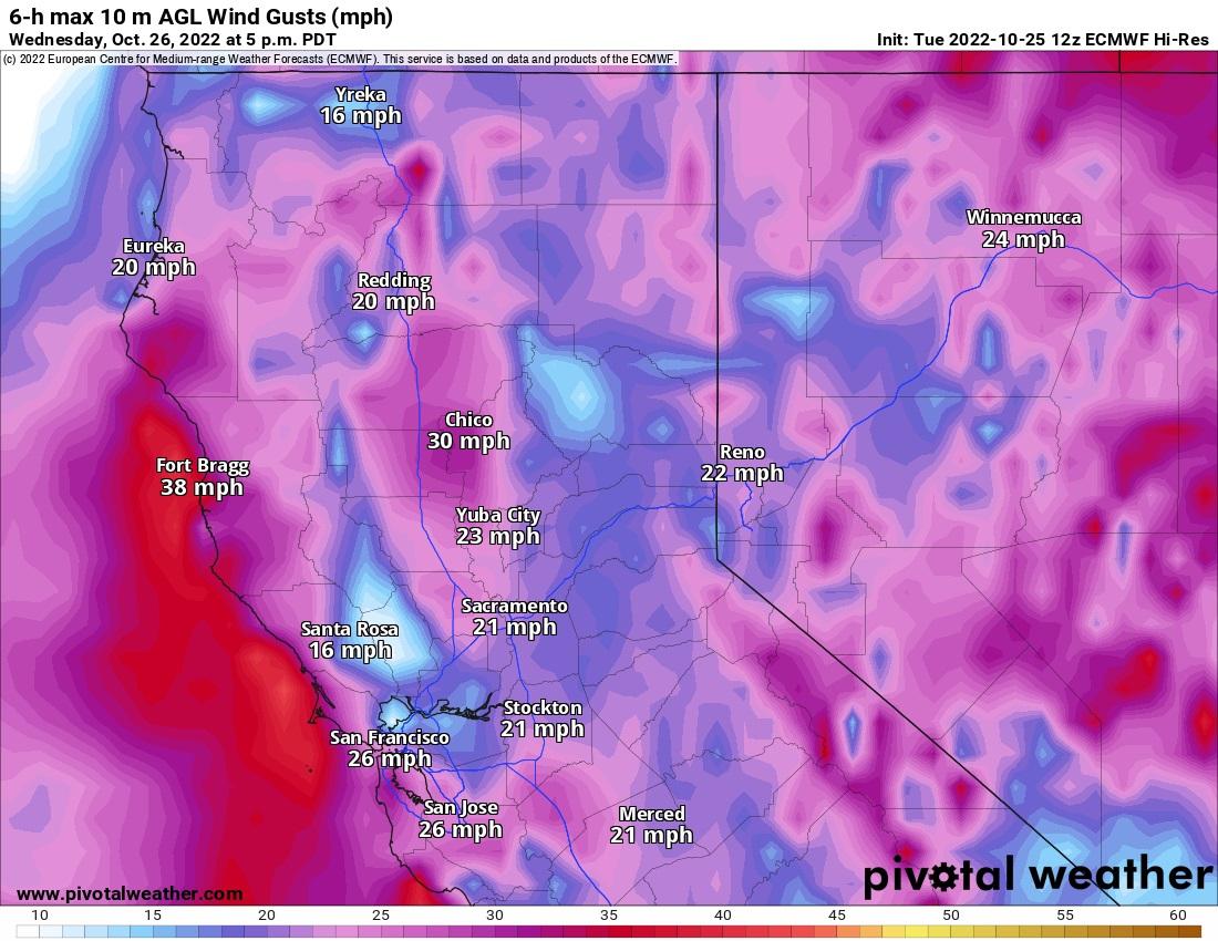 Bay Area weather forecast: Cold front will bring strong winds