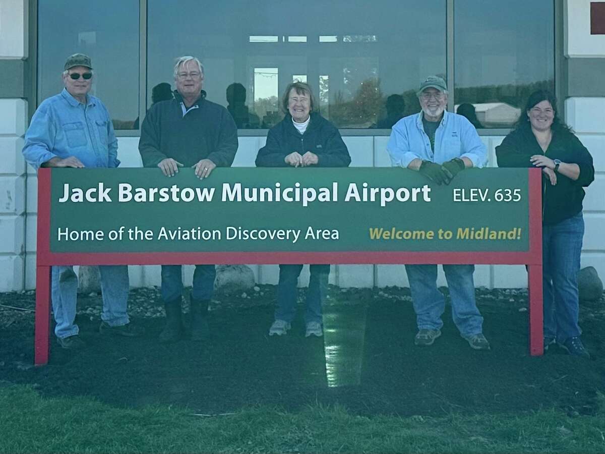 A ramp sign was installed at Barstow Airport in Midland on Oct. 22
