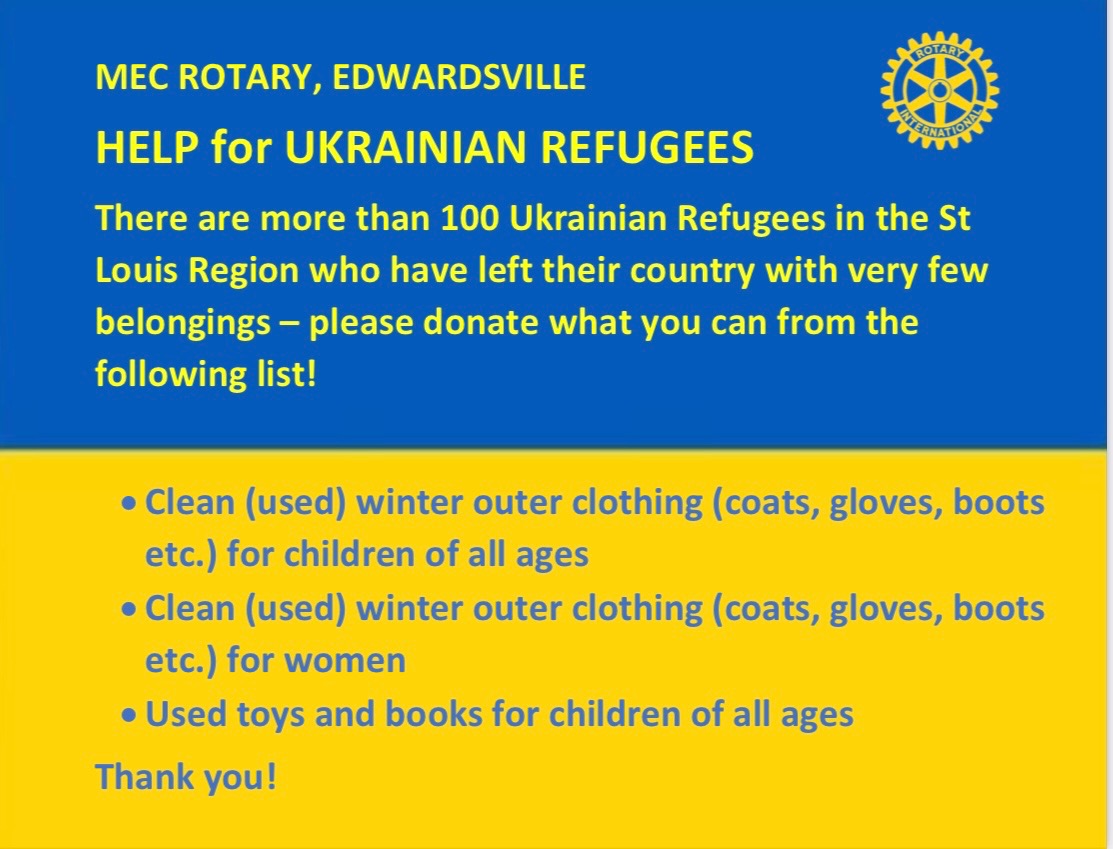 MEC Rotary helping Ukrainian refugees