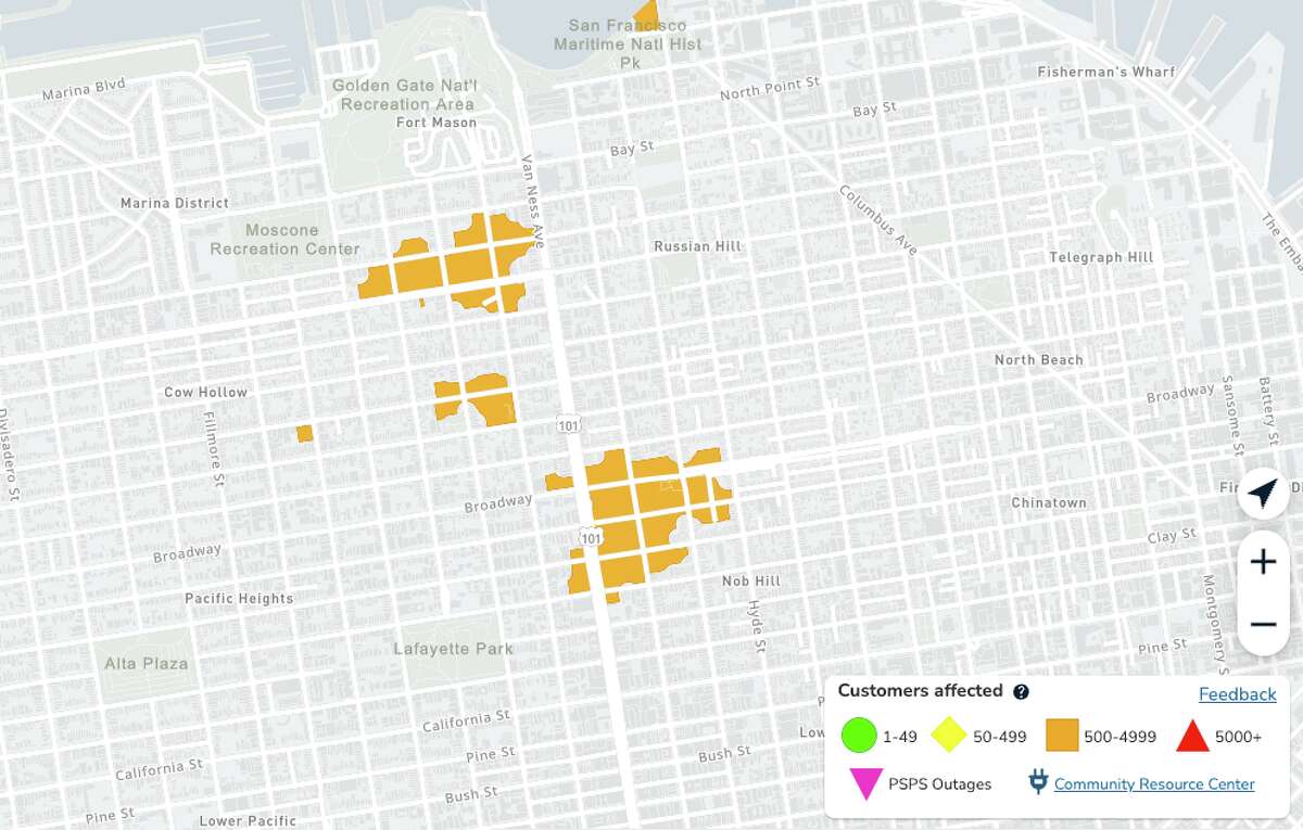 Lights back on after large power outage in SF's Polk Gulch