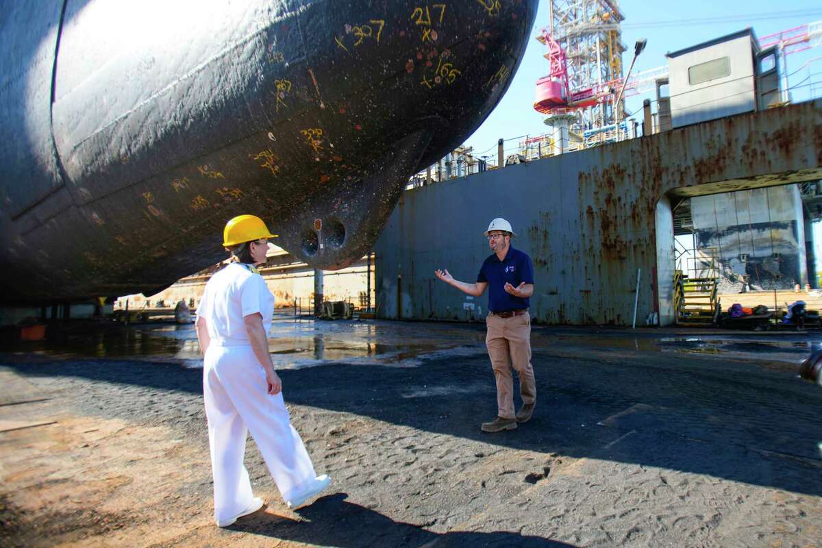 Battleship Texas repair: Navy admiral visits and gets an update
