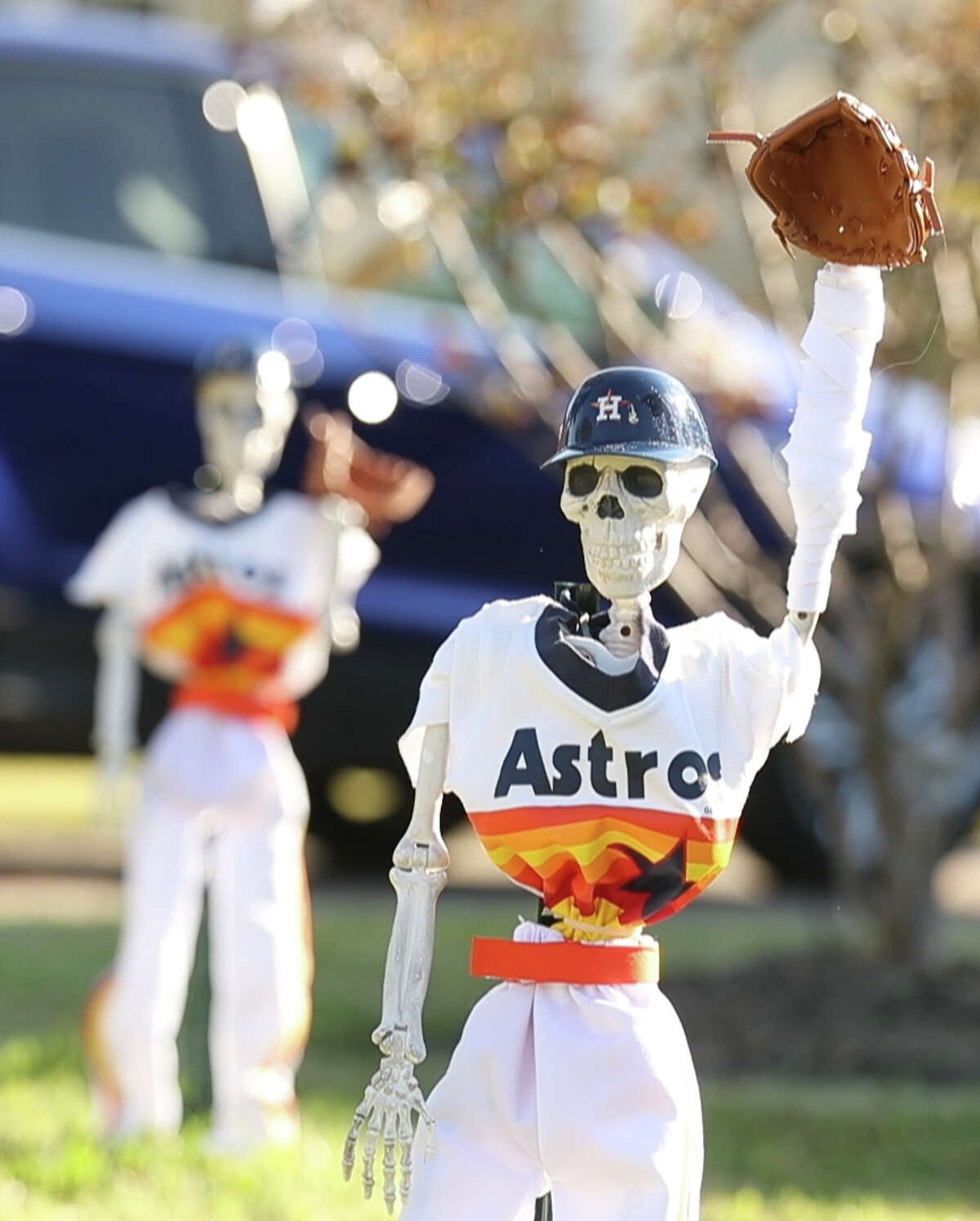 Houston couple uses skeletons to chart Astros' World Series path
