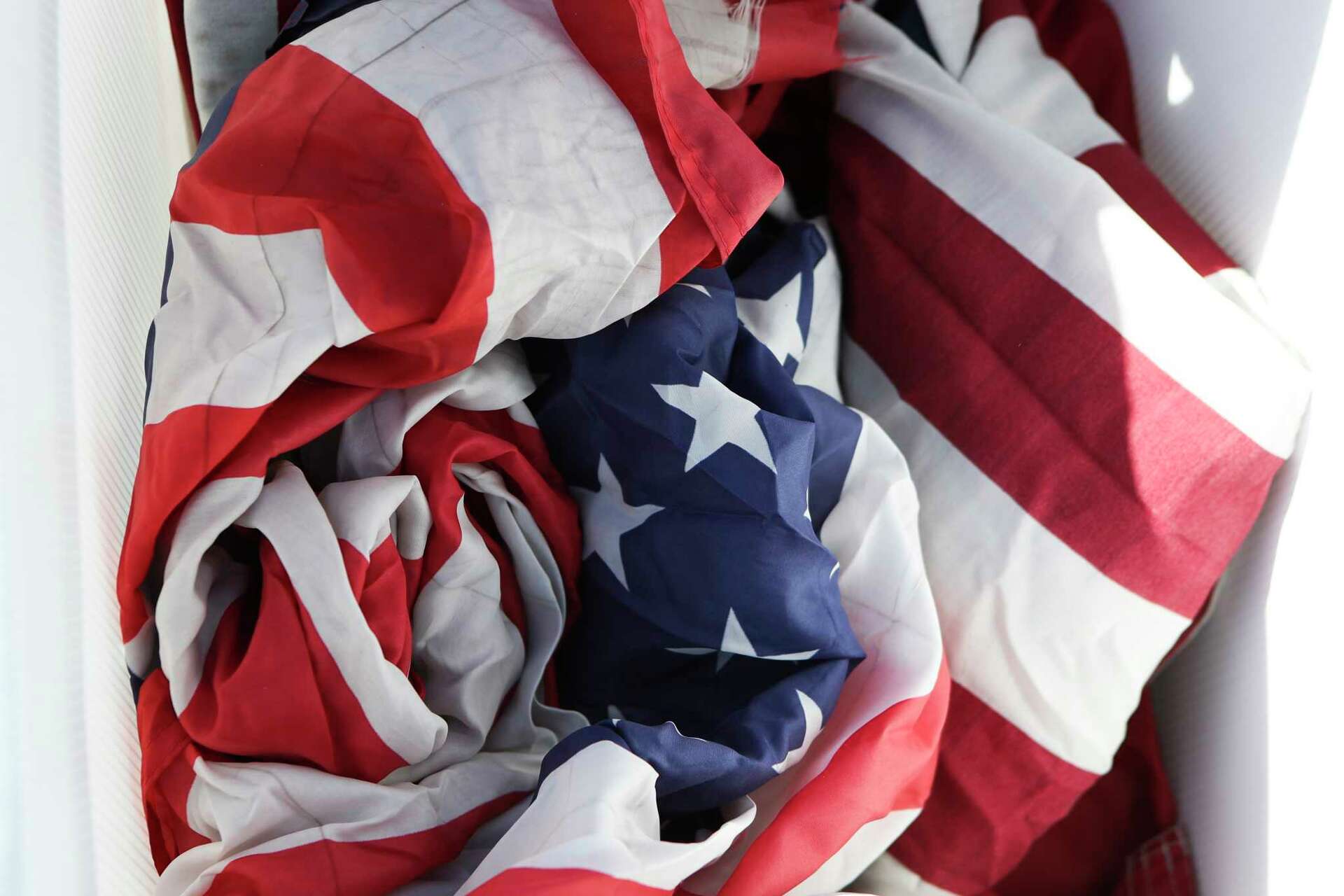 Discarding American Flag
