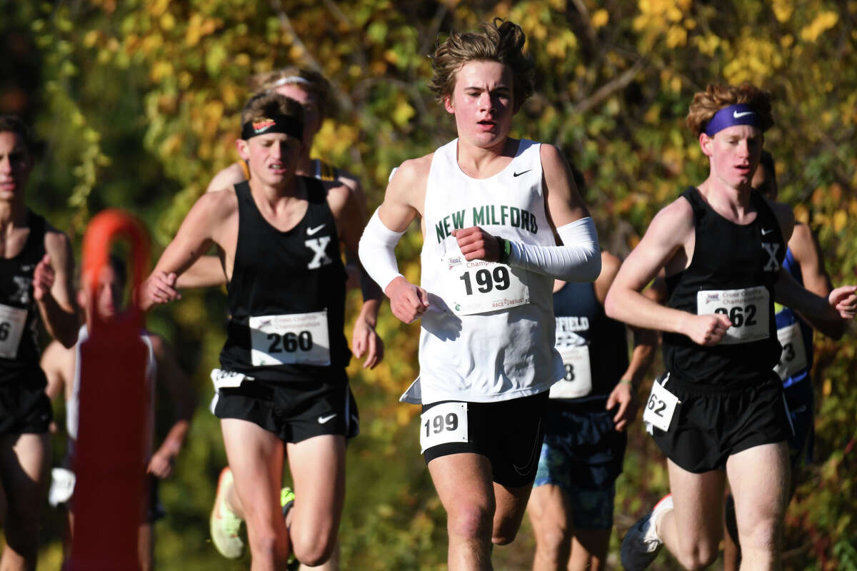 2022 CIAC boys cross country state championship roundup at Wickham Park.