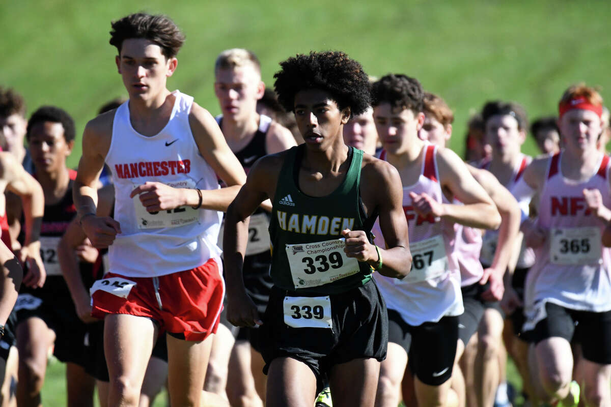 2022 CIAC boys cross country state championship roundup at Wickham Park.