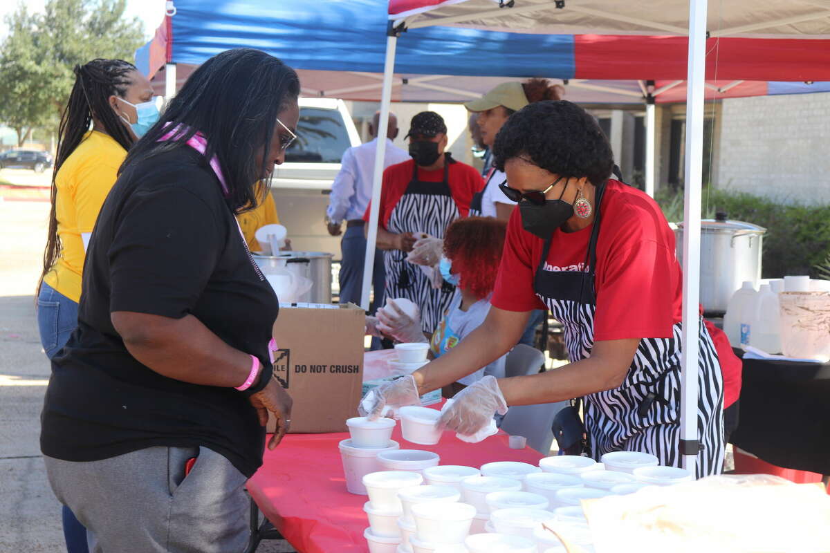 Beaumont residents vote Sunday during From the Pews to the Polls put on ...