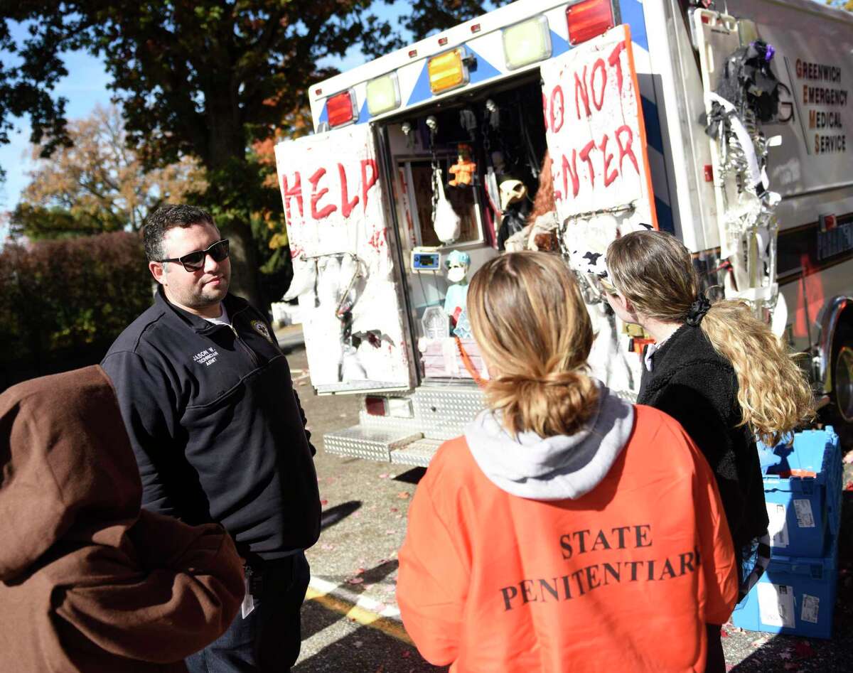 In photos: Spooky Halloween display from Greenwich Emergency Medical ...