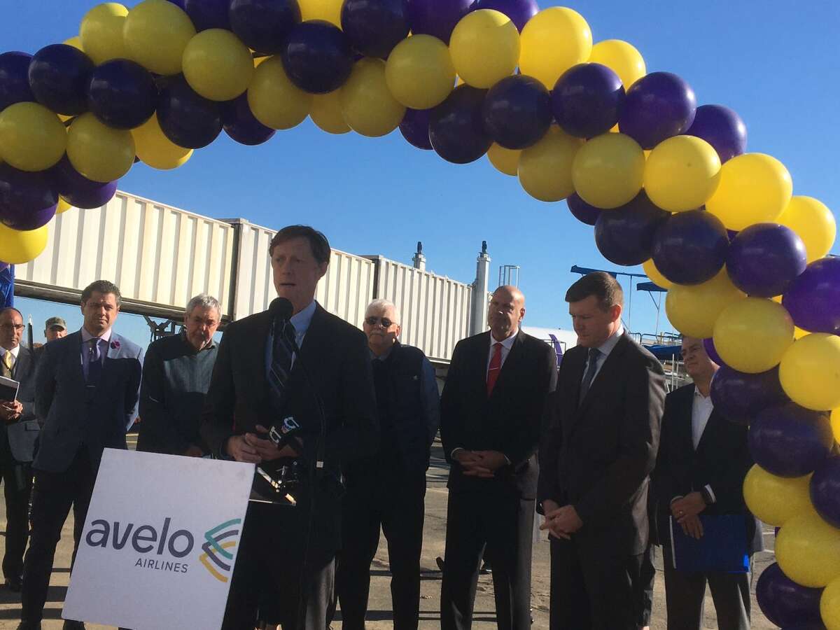 Avelo celebrates 1st year at Tweed; honors fallen CT veteran