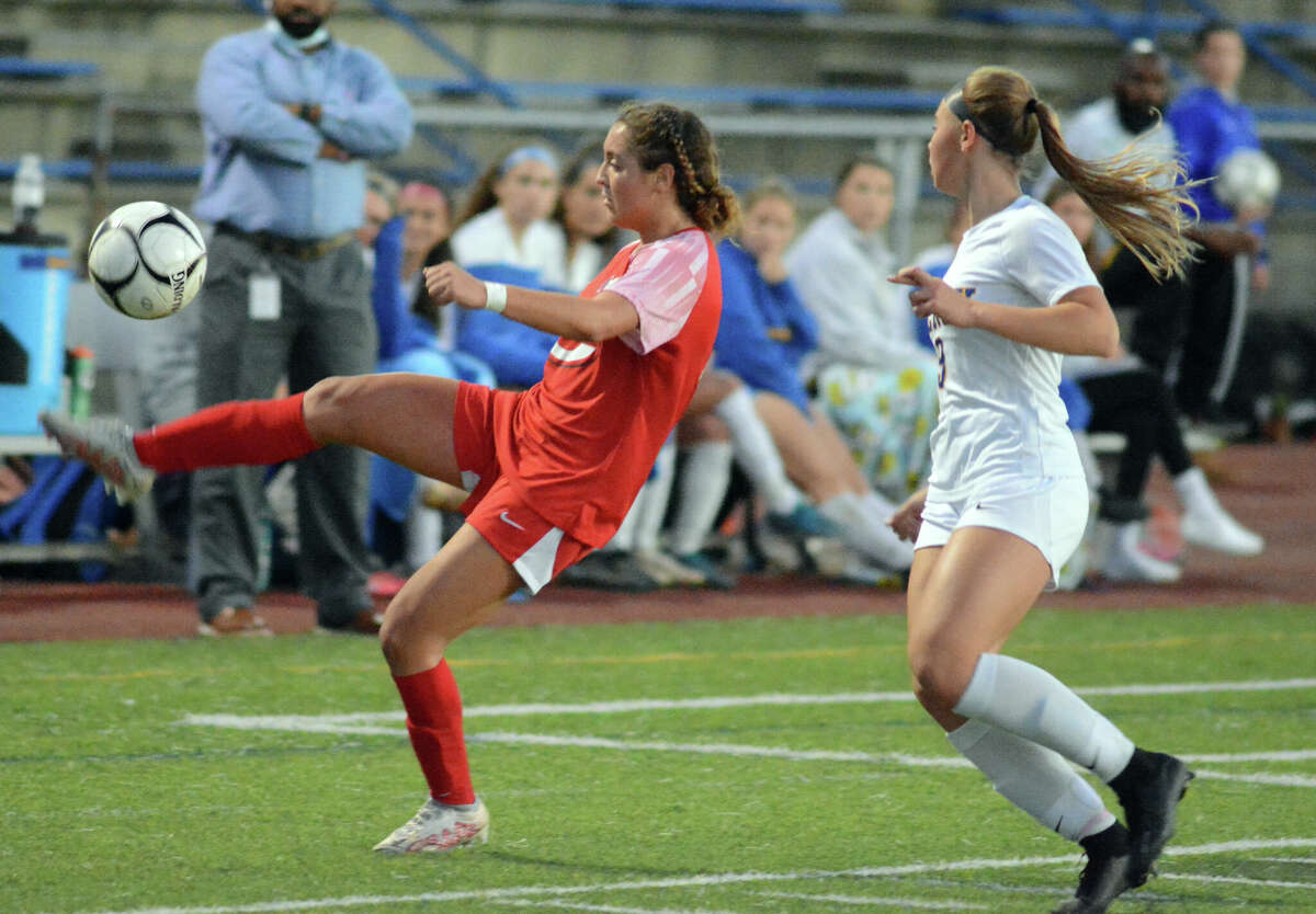 Gabby Tirado's late goal gives Cheshire SCC girls soccer title.