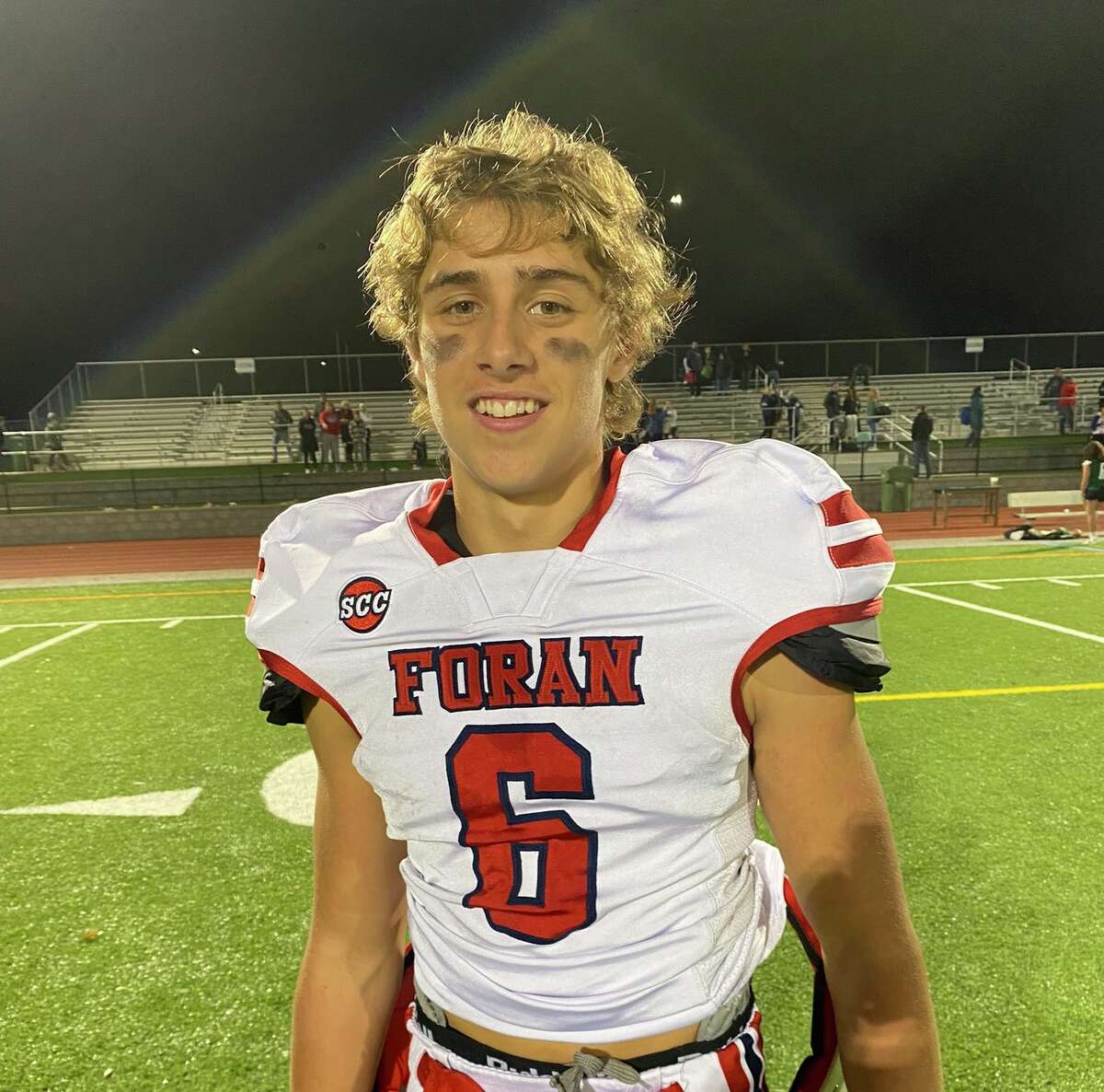 Foran QB Jack Cushman has Lions in CIAC Class SS playoff hunt.