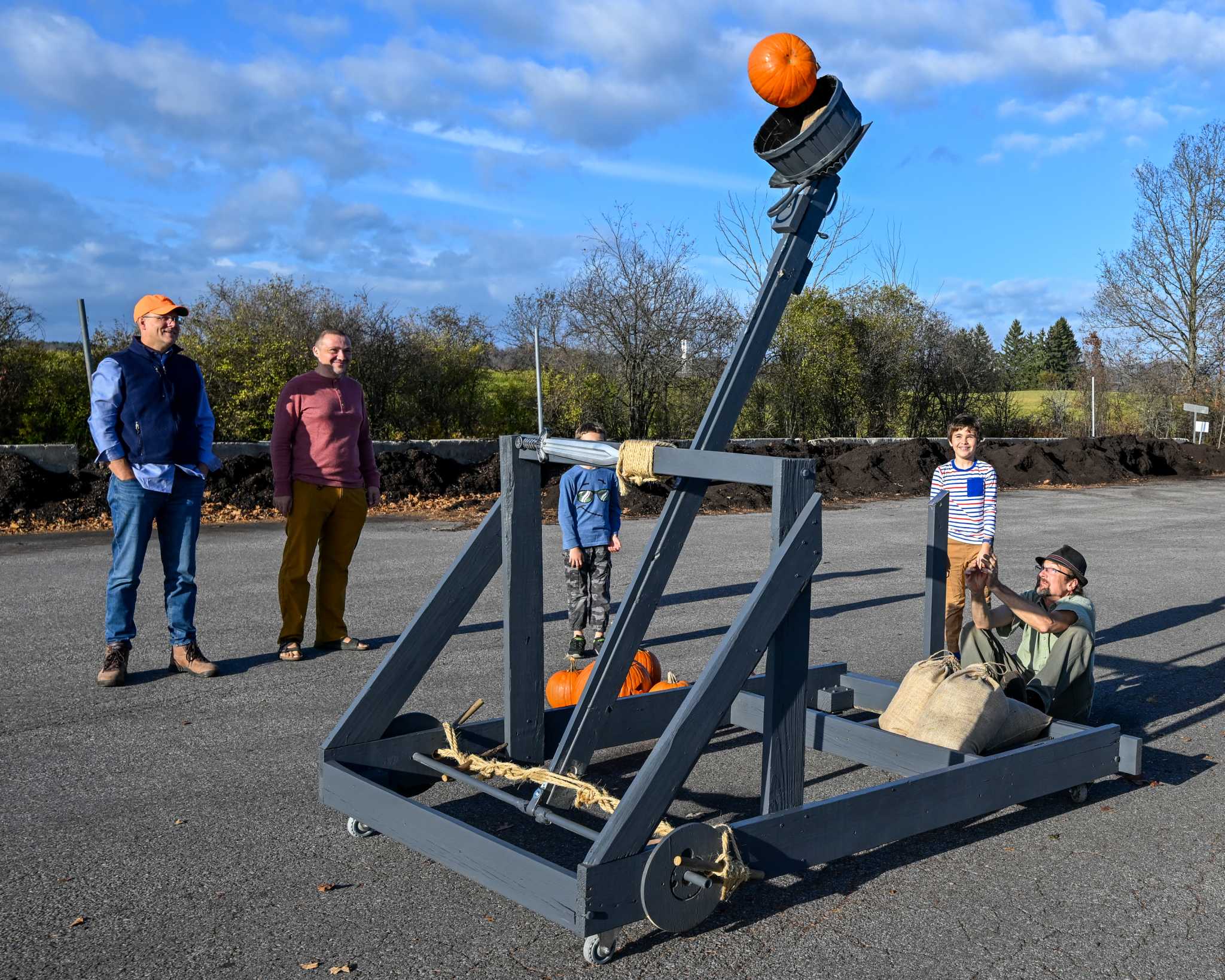 Pumpkin destruction. Here's what it looks like