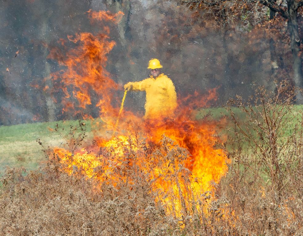 Lewis and Clark holds prescribed burn