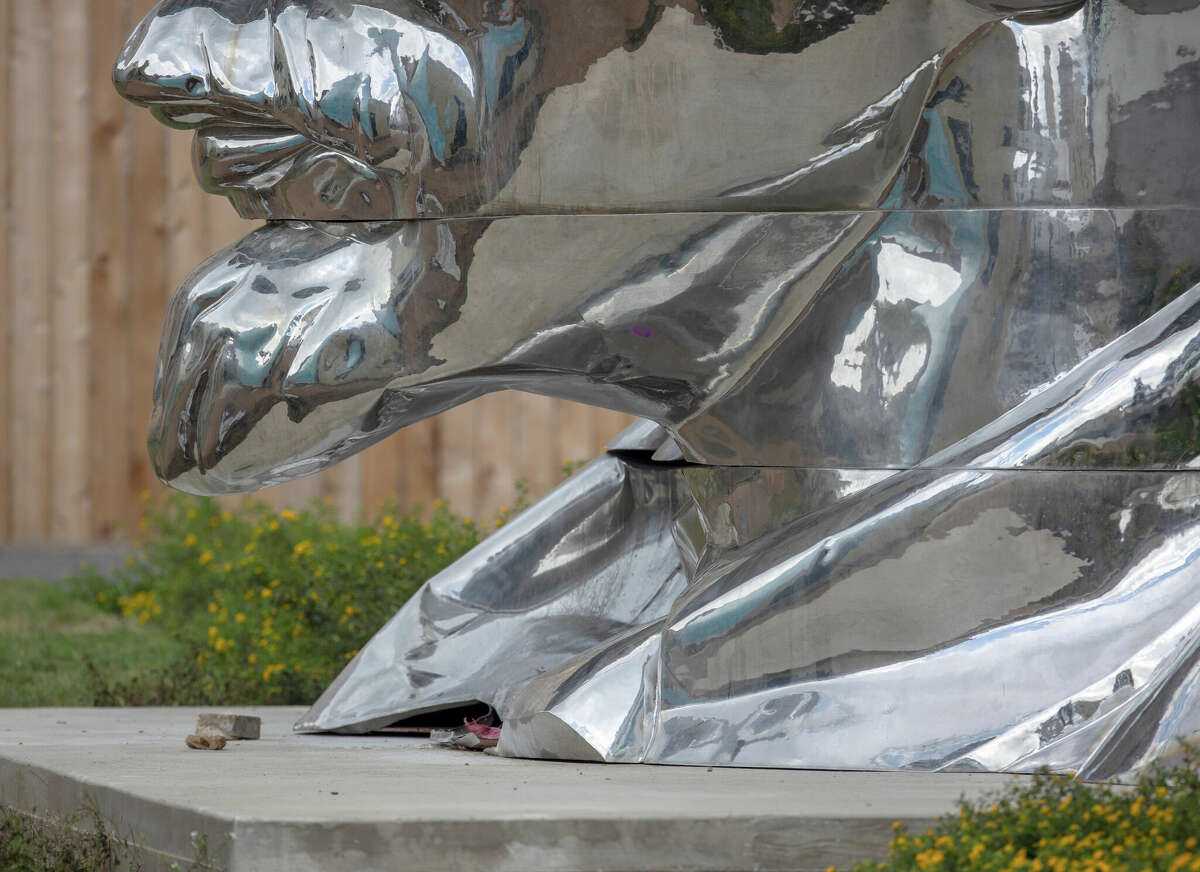 Lenin sculpture near San Pedro Creek Culture Park vandalized