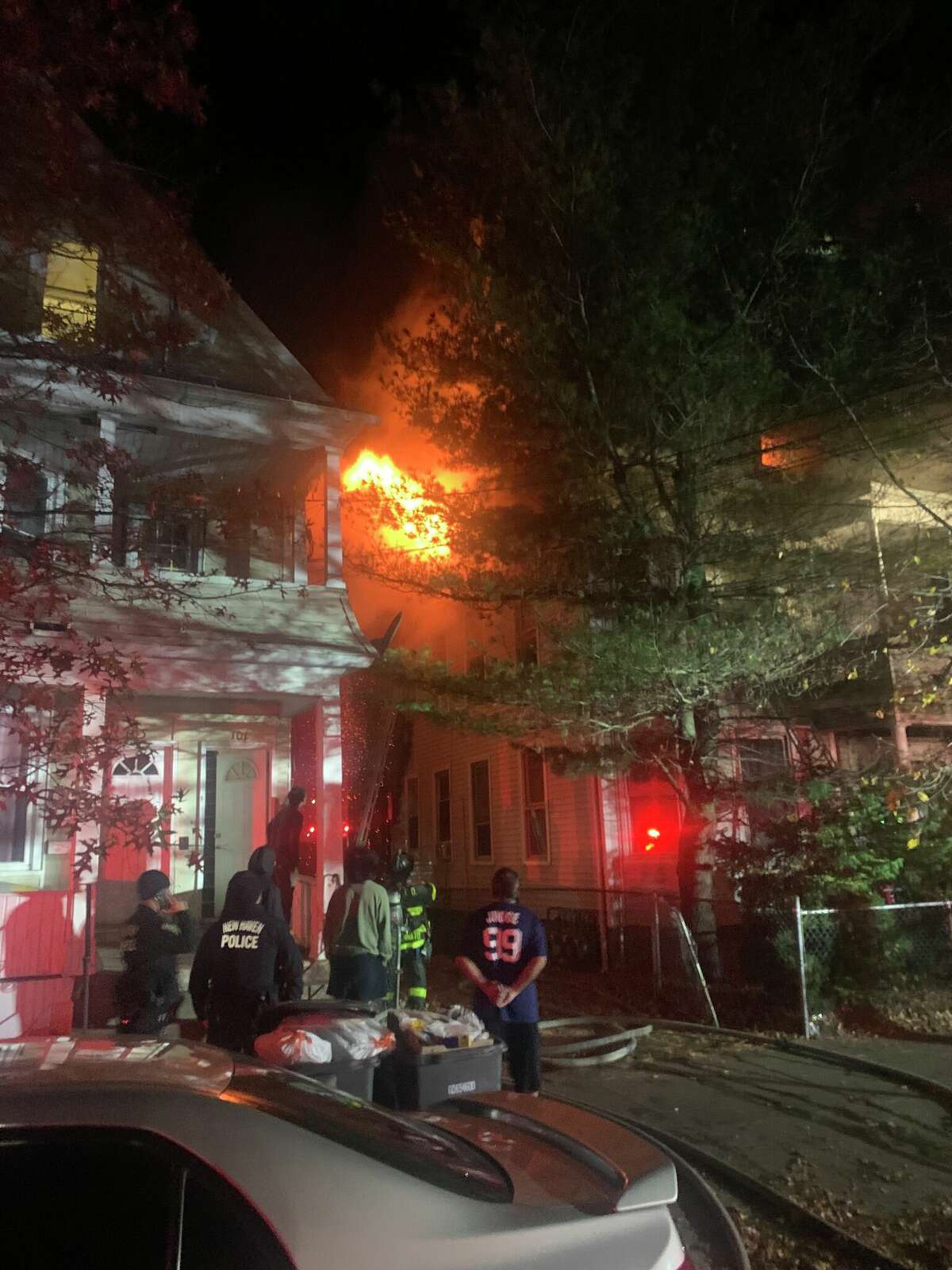 New Haven house bursts into flames on Plymouth St., official says