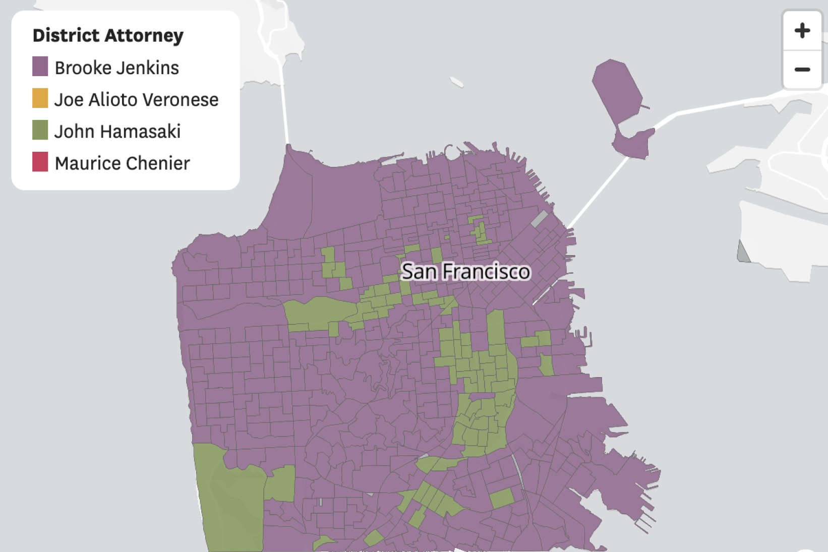 SF DA election: Map reveals how each neighborhood voted