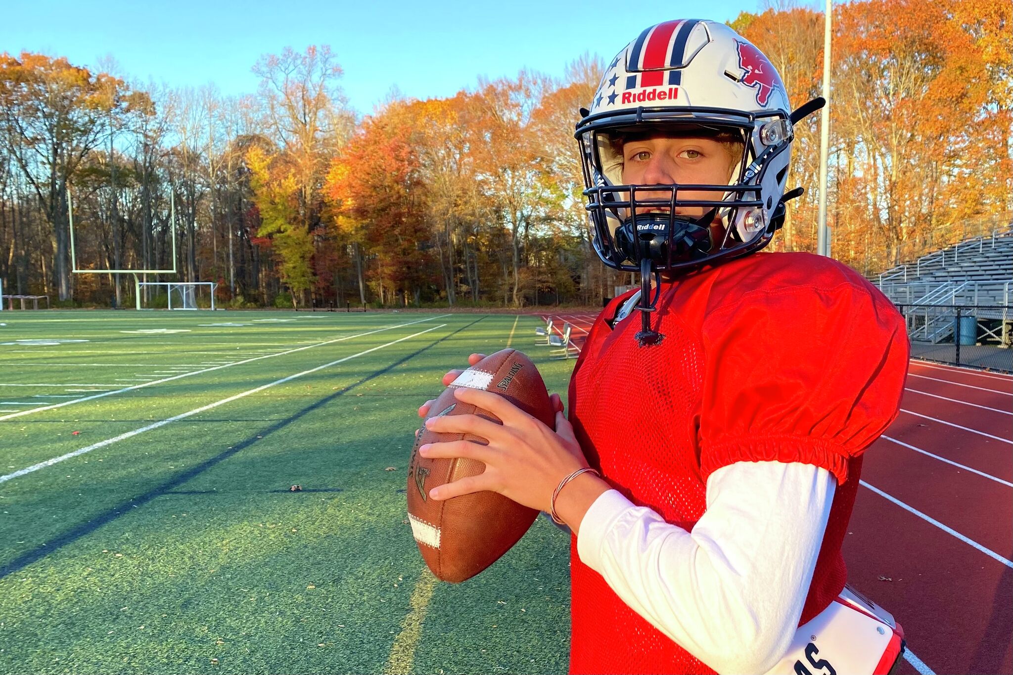 Foran QB Jack Cushman has Lions in CIAC Class SS playoff hunt.