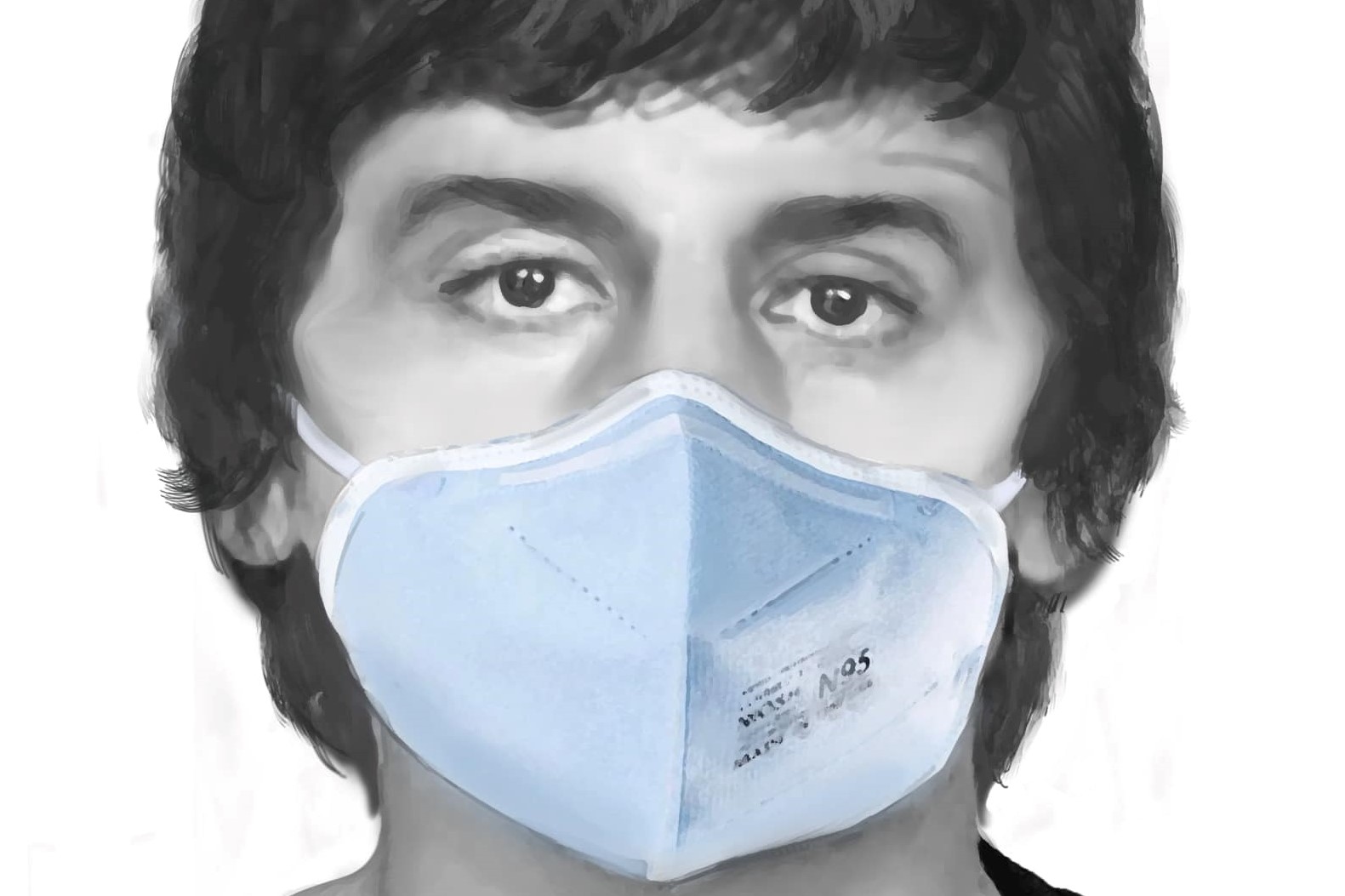 BCSO releases sketch of sexual assault suspect wearing KN95 mask