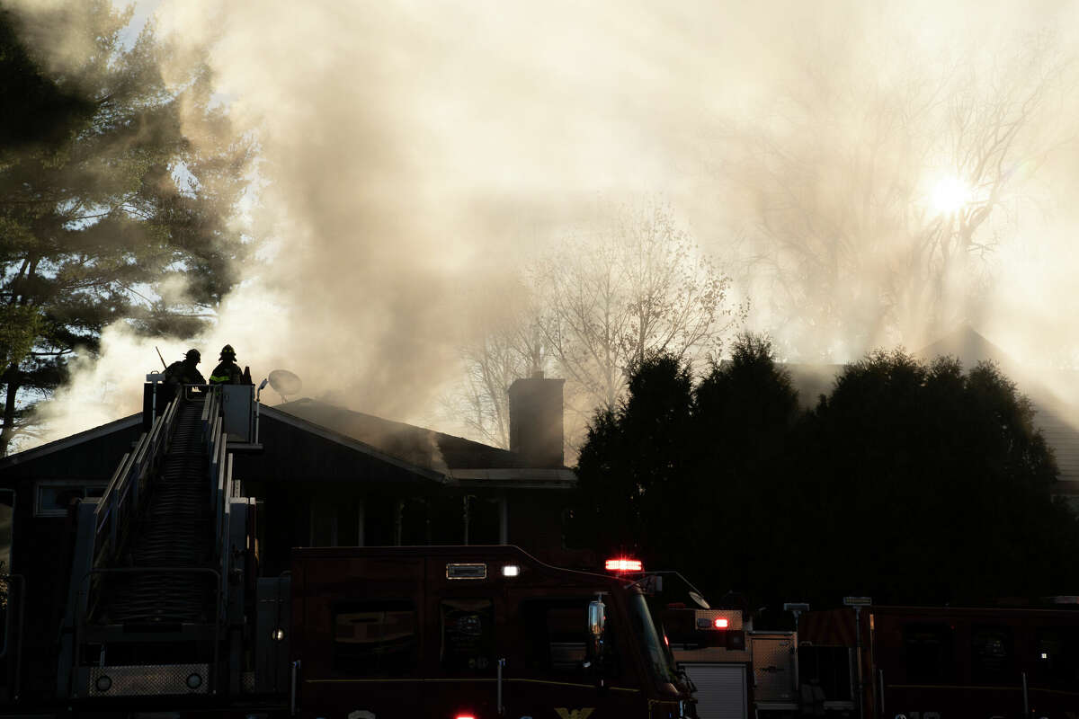 Albany fire damages family home, prompts road closure