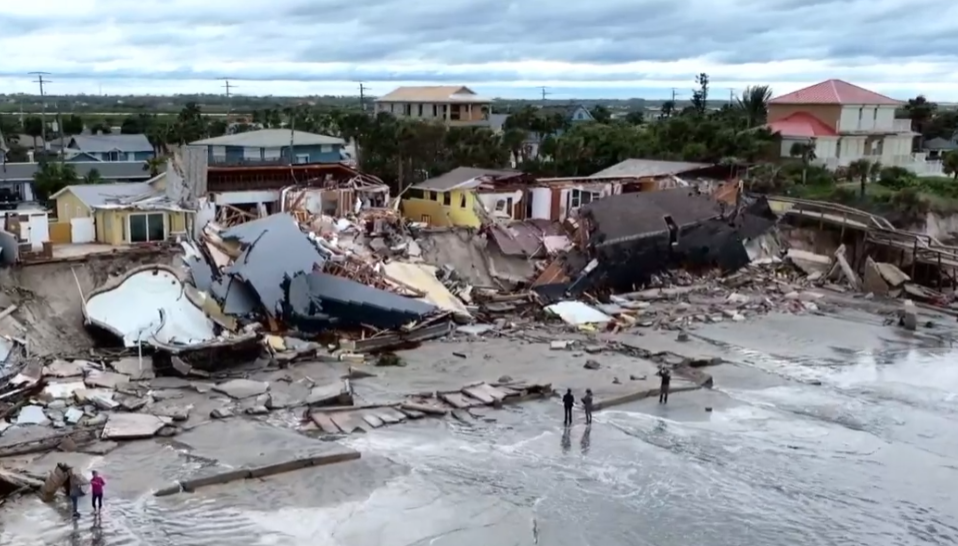 WATCH: Shocking drone video shows storm destruction along Florida coastline