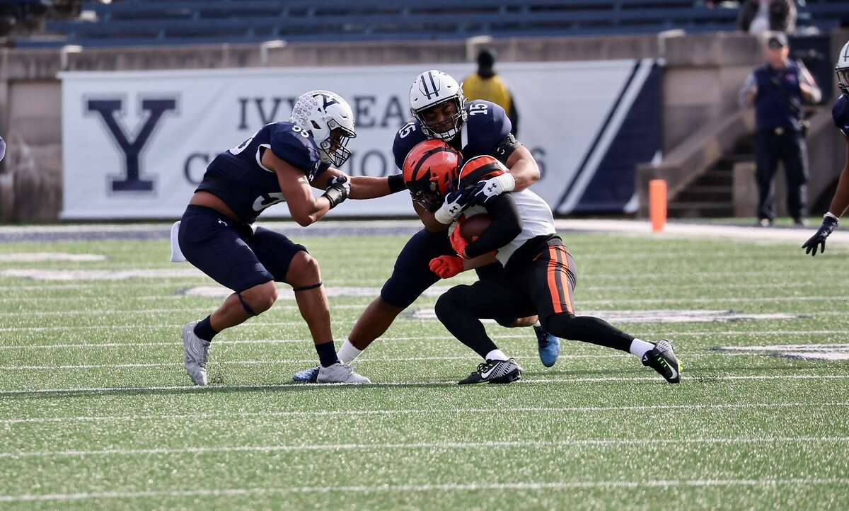 Yale football hands Princeton first loss, moves into tie atop Ivy League