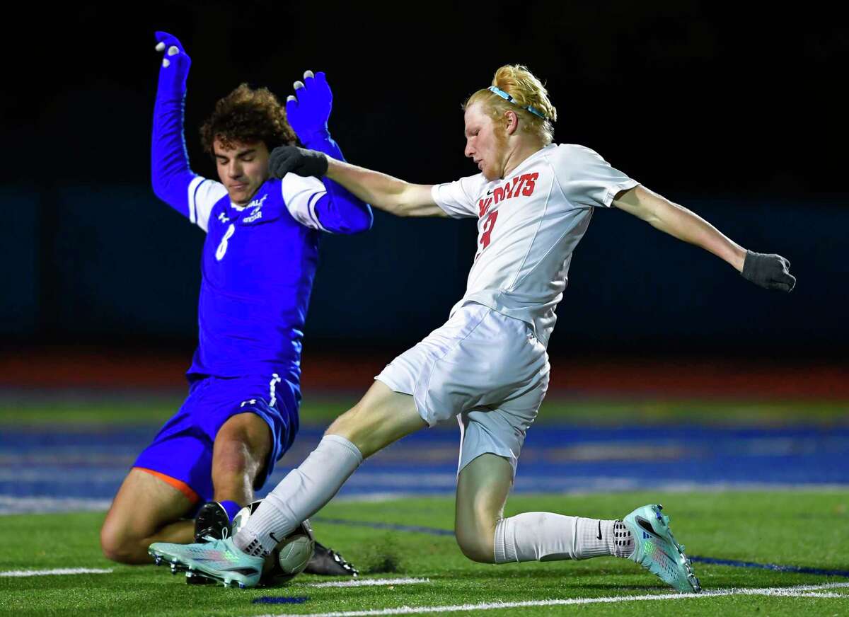 Maple Hill falls to Haldane in the Class C boys' soccer final on a late ...
