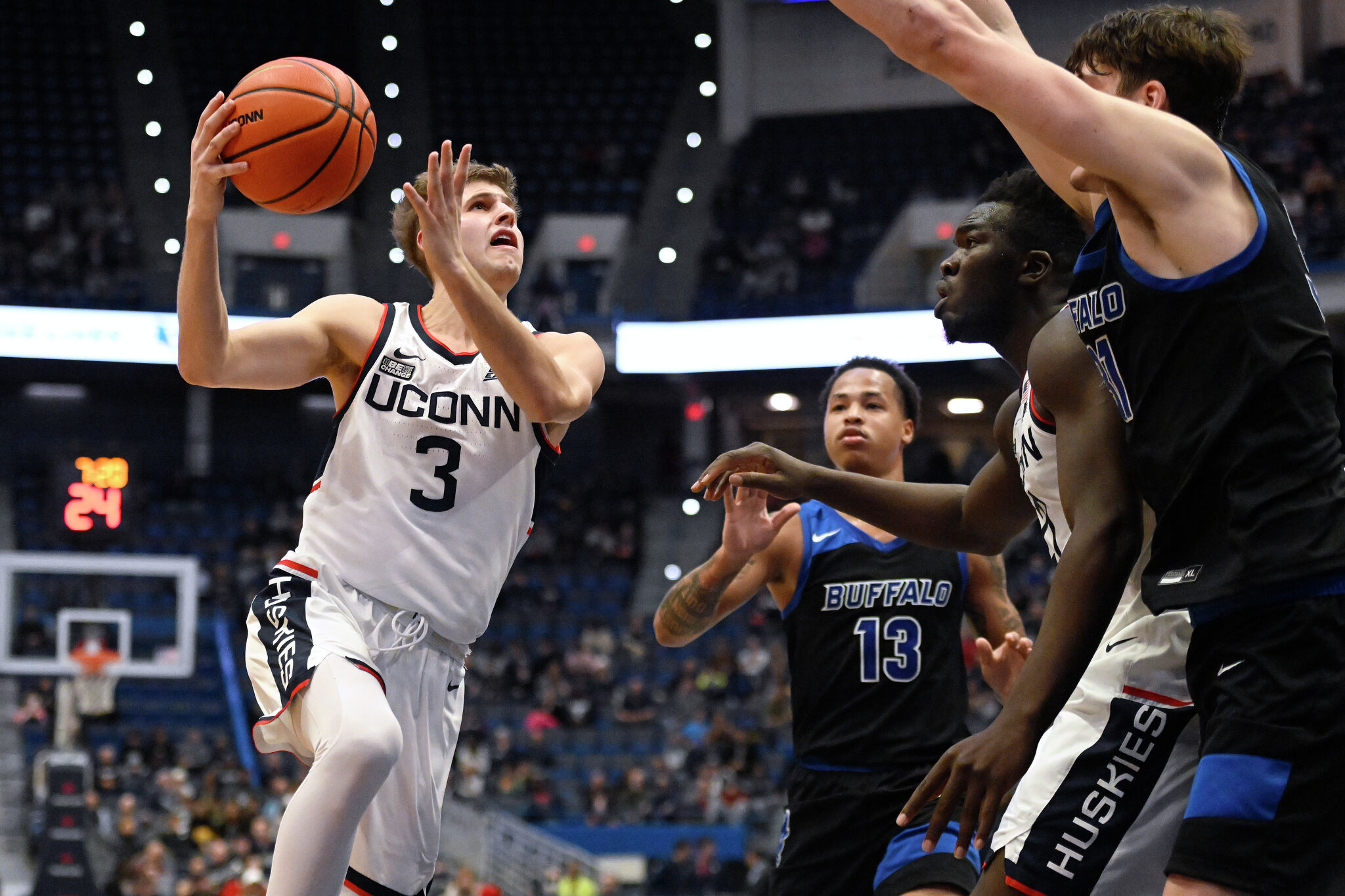 UConn guard Joey Calcaterra providing early season depth