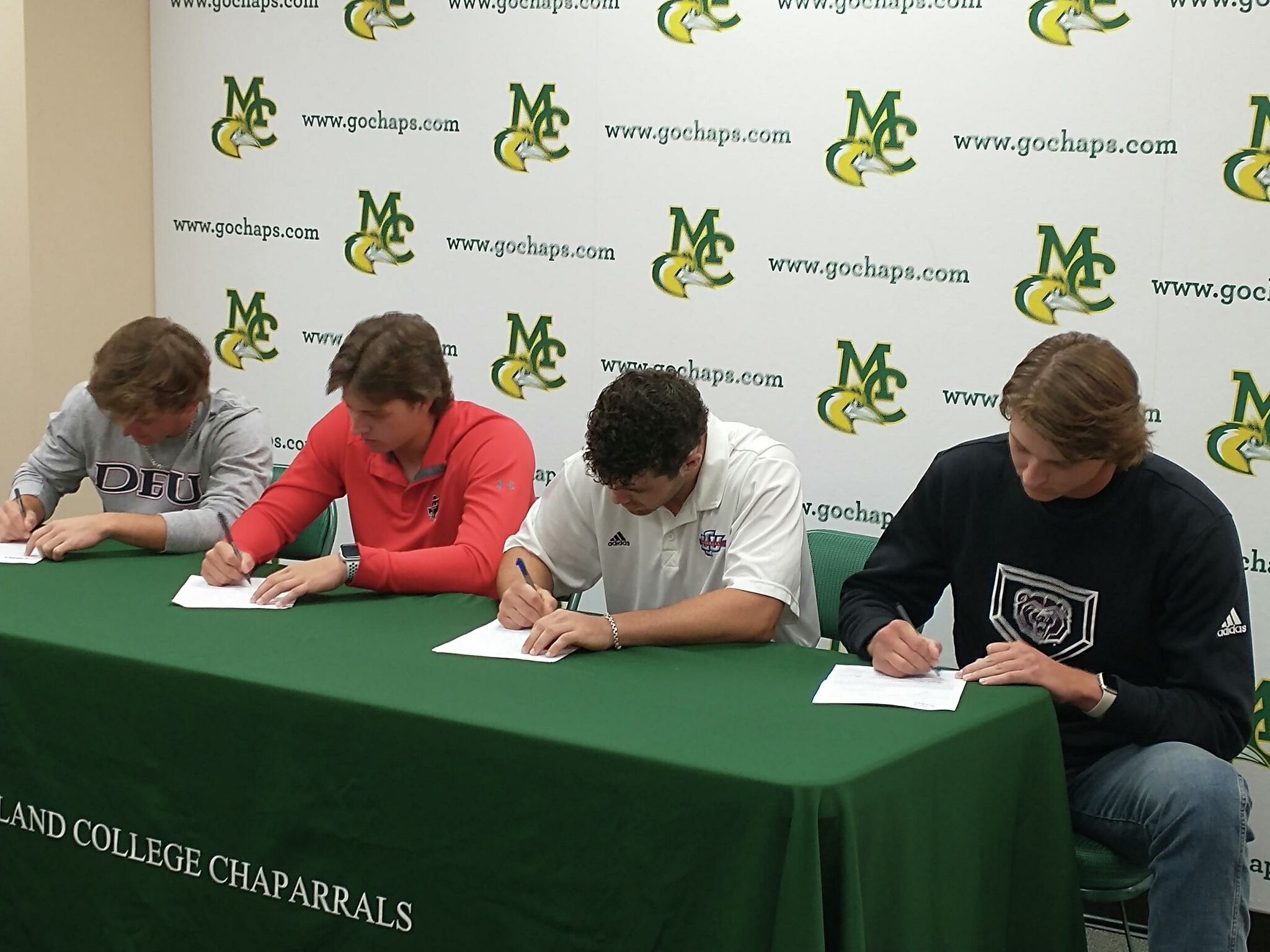 JC BASEBALL: MCS grads lead four Chaps signing with 4-year colleges