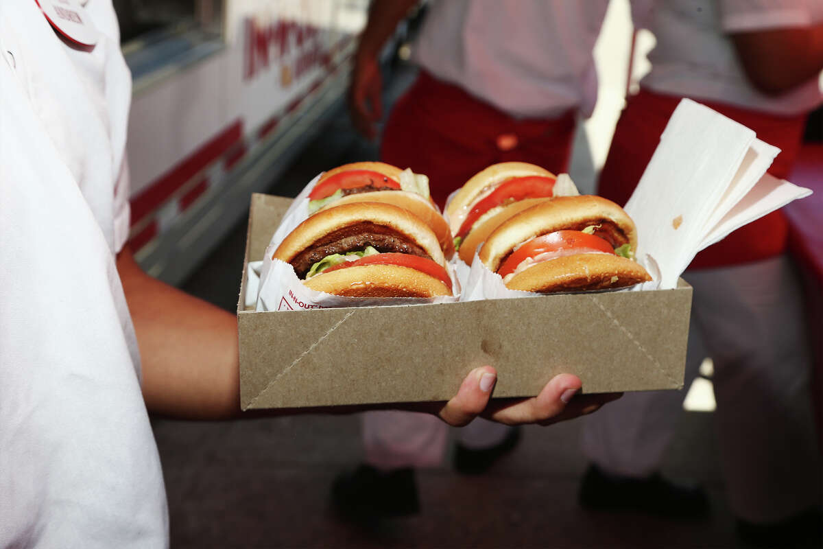 The legendary In-N-Out in the middle of California