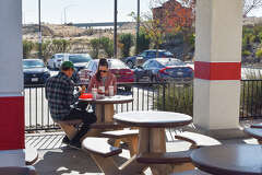 The legendary In-N-Out in the middle of California