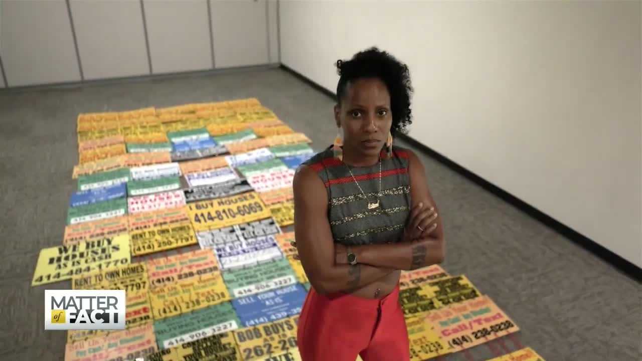 Milwaukee Woman Rolls Out "Displacement Welcome Mat"
