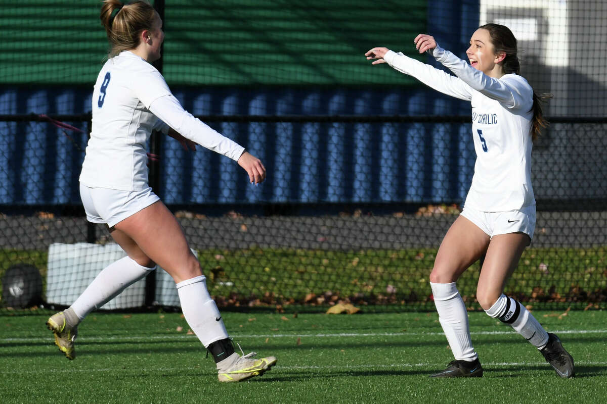 Lyman Memorial vs East Catholic CIAC ClassS girls soccer championship game.