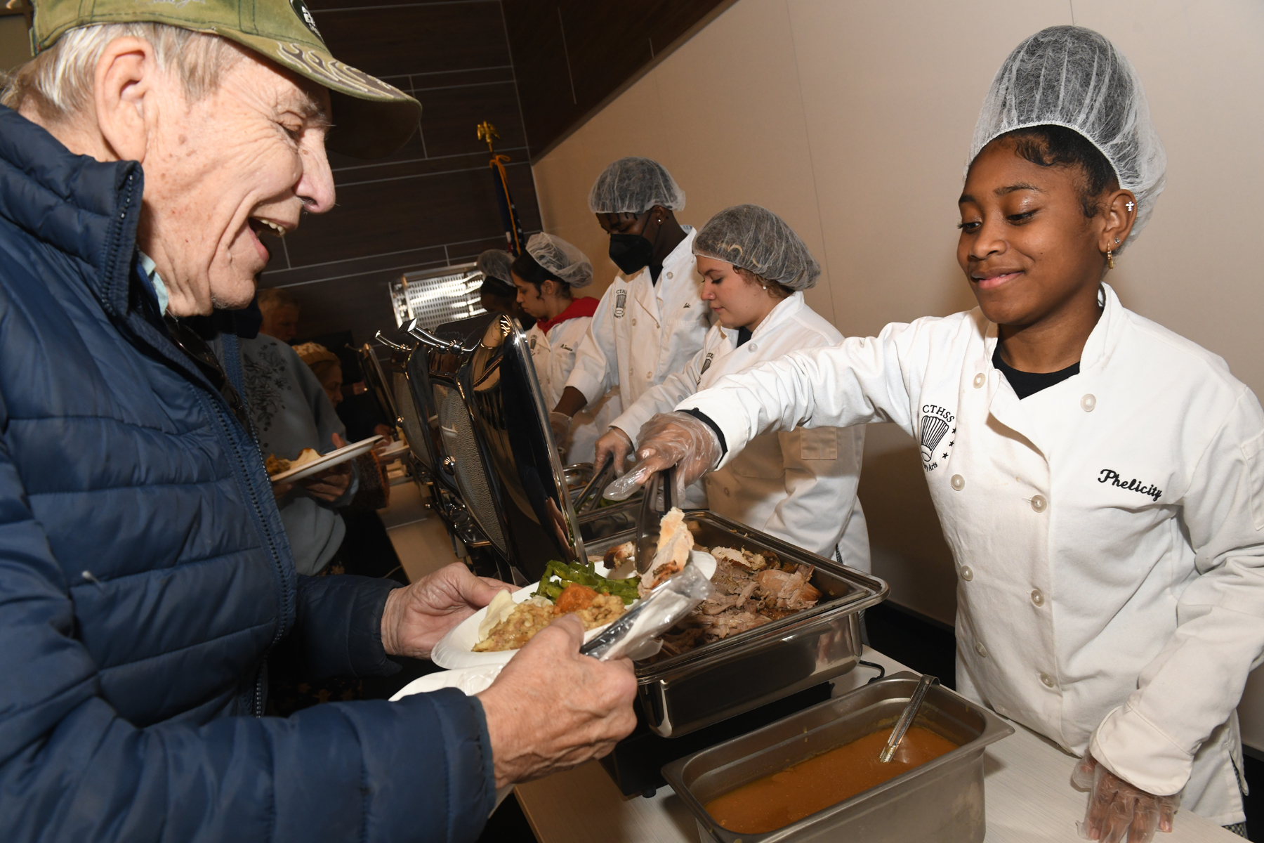 Platt Tech students serve first meal in new Milford building