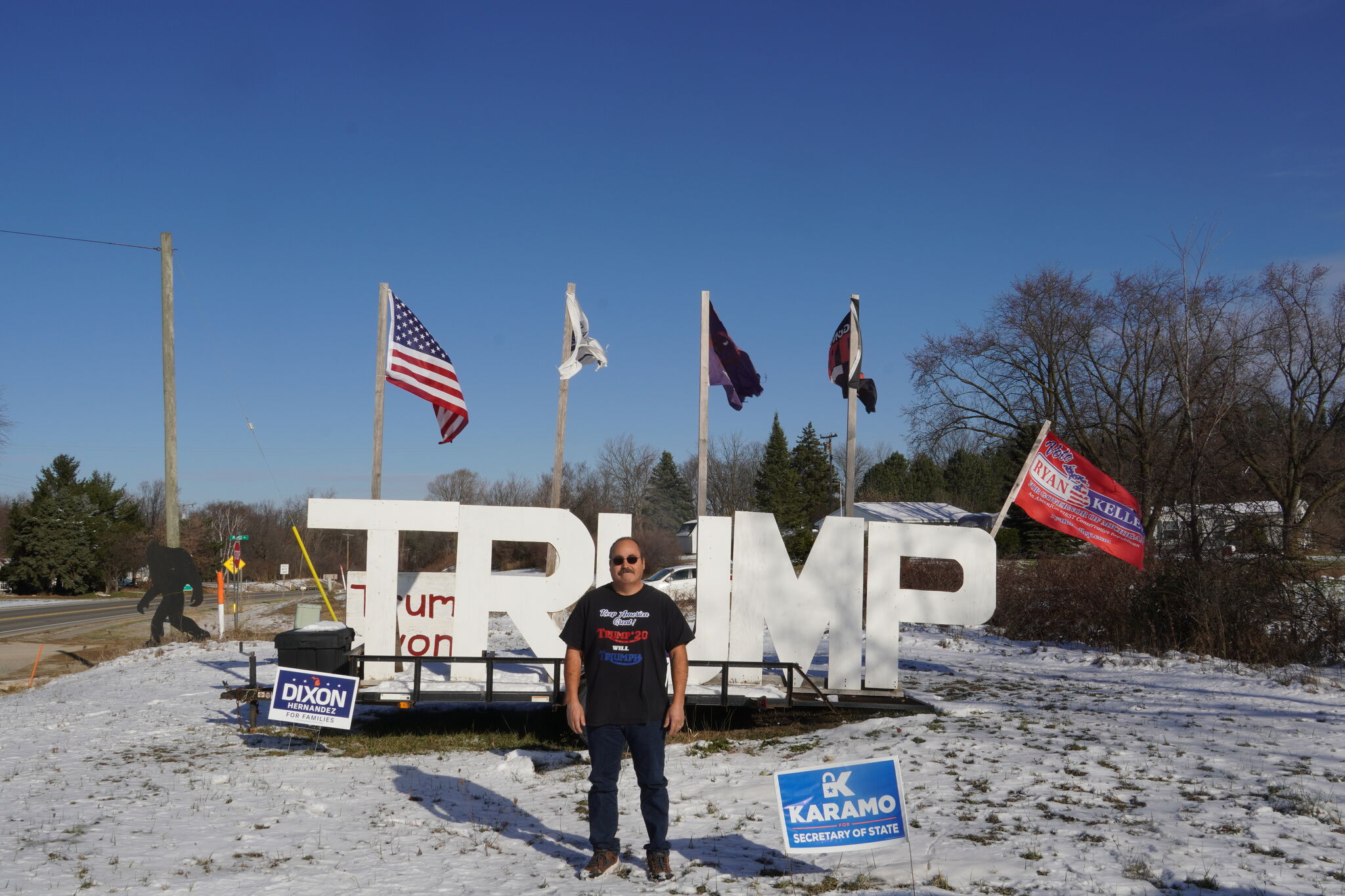 Owner of Trump sign on M-53 voices his motivation, support
