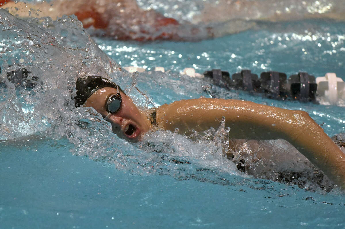 Ridgefield girls swimming, diving wins first CIAC State Open,