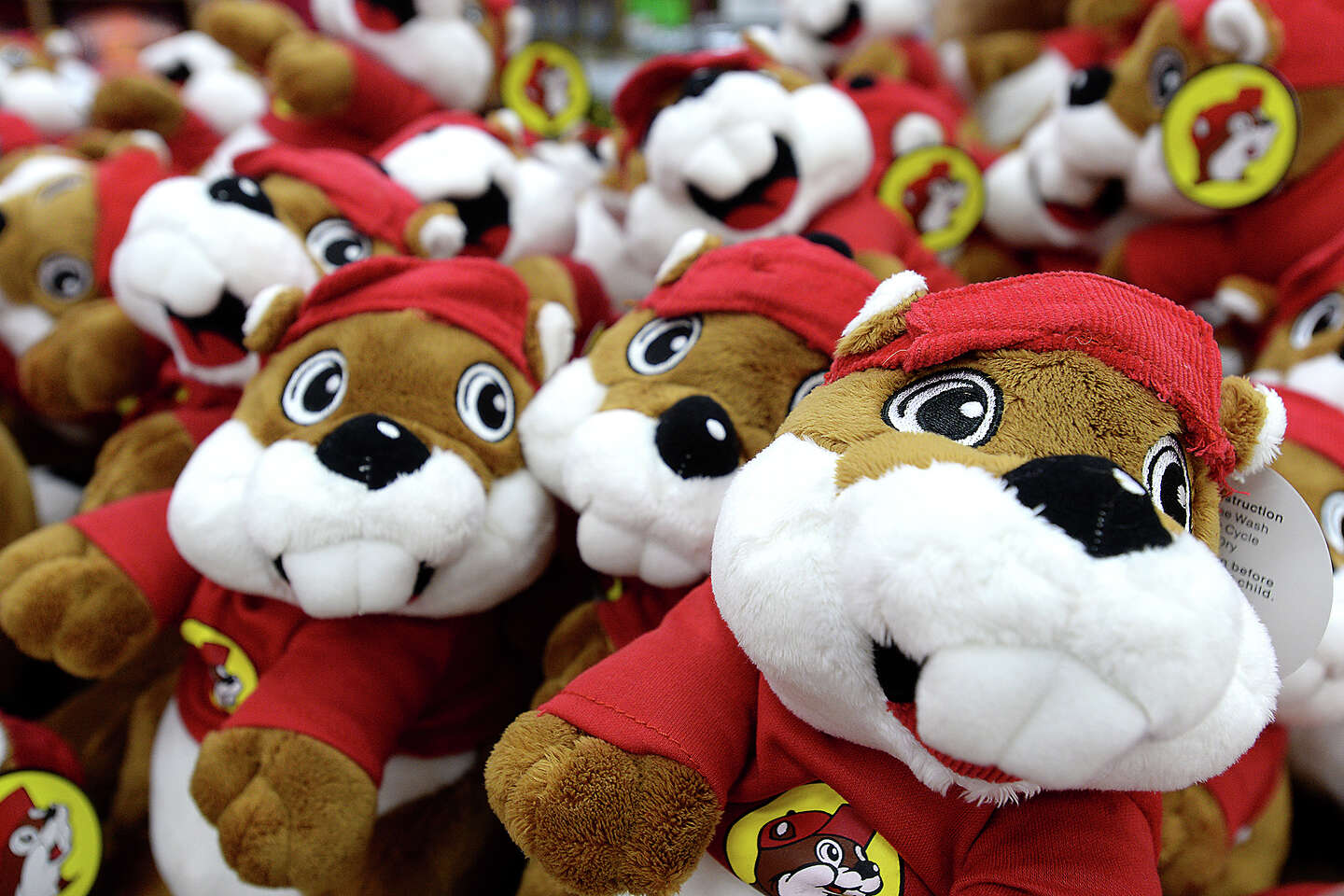 Buc-ee's viral '67' meme merch: beaver mascot 'Wit Da Glasses'