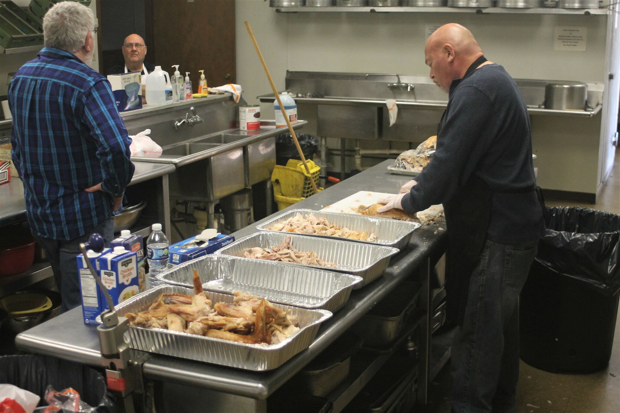Volunteers prep hundreds of meals for memorial dinner