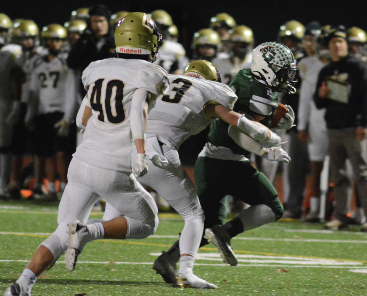 Hand vs. Guilford CIAC Thanksgiving high school football game.
