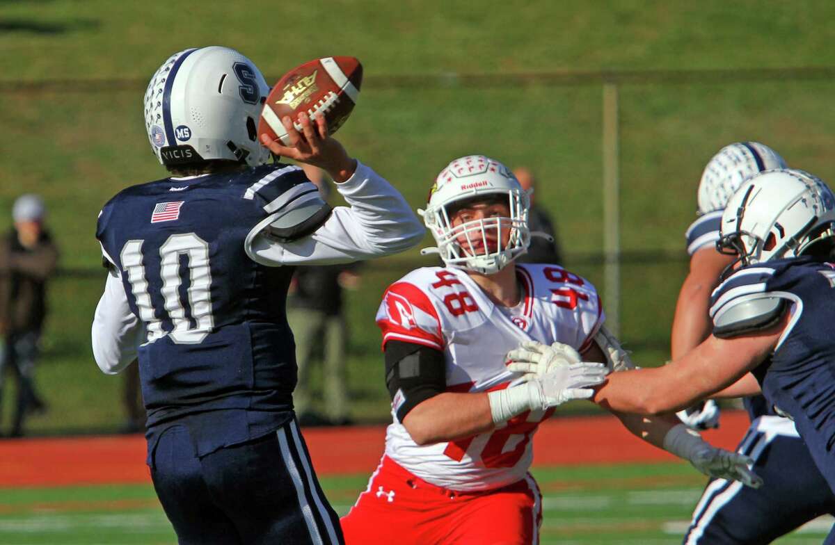 Greenwich vs. Staples CIAC Thanksgiving High School football game.