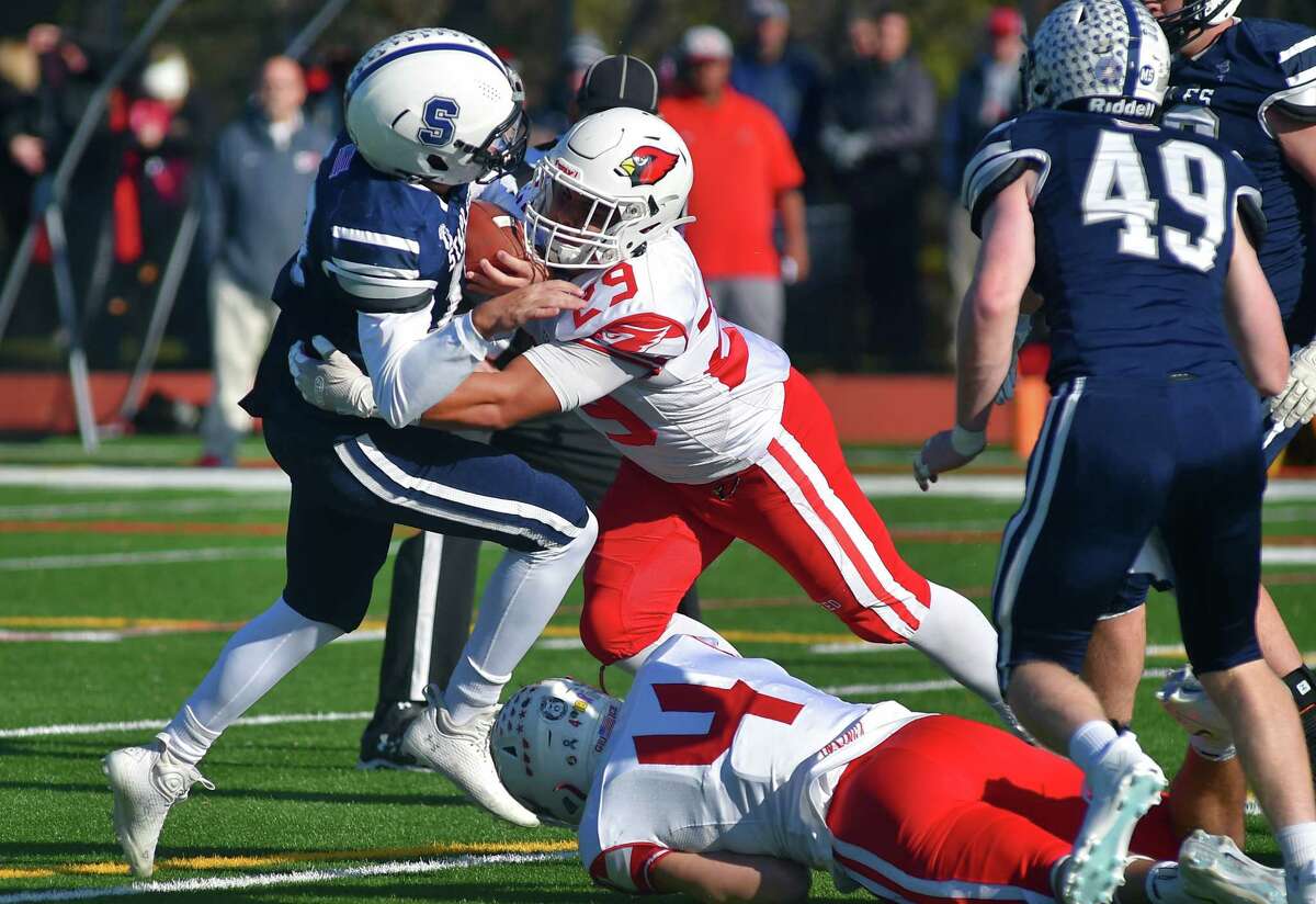 Greenwich vs. Staples CIAC Thanksgiving High School football game.