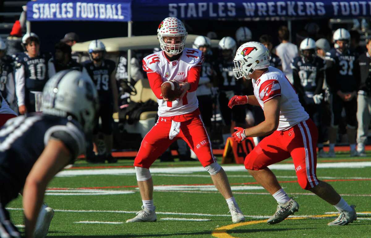 Greenwich vs. Staples CIAC Thanksgiving High School football game.