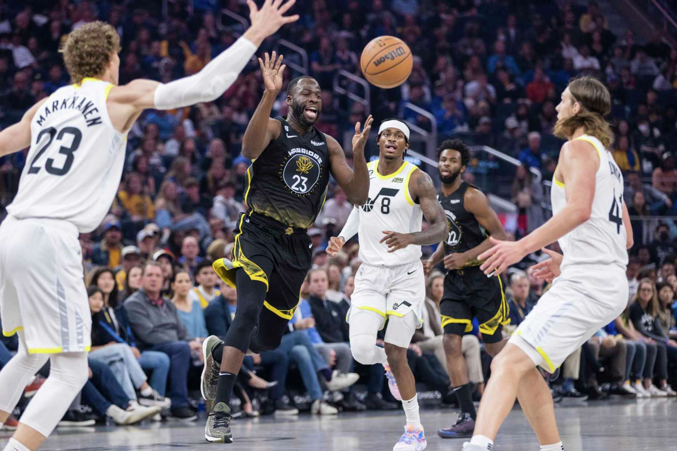 Warriors mute Jazz as splitting Draymond Green from front five pays off ...