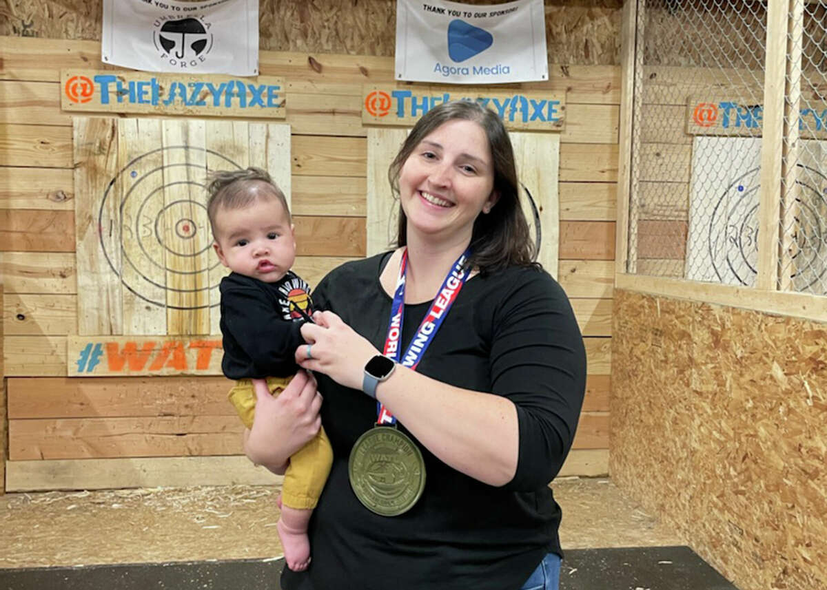 All In: New mom Kristyn Mirasol earns spot in World Axe Throwing ...