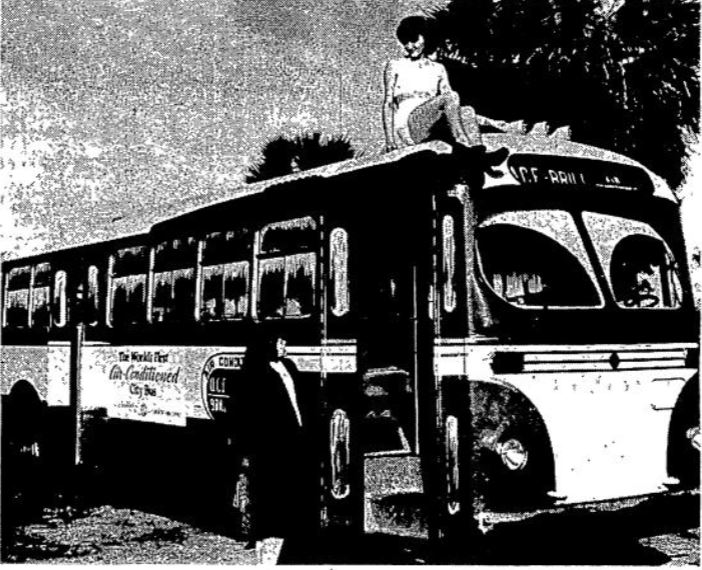 World’s first public bus with A/C debuted in San Antonio in 1945