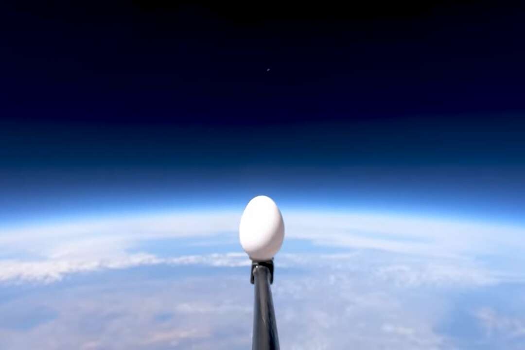 Video shows egg drop from space—and it survives