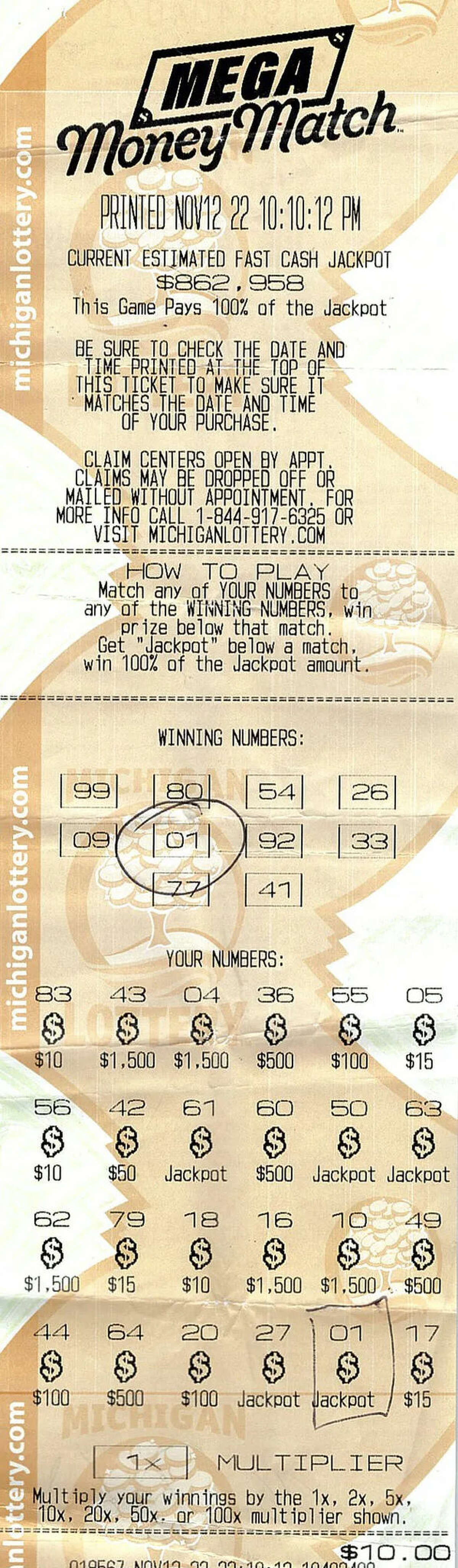 Michigan lottery club wins $862K playing Fast Cash game
