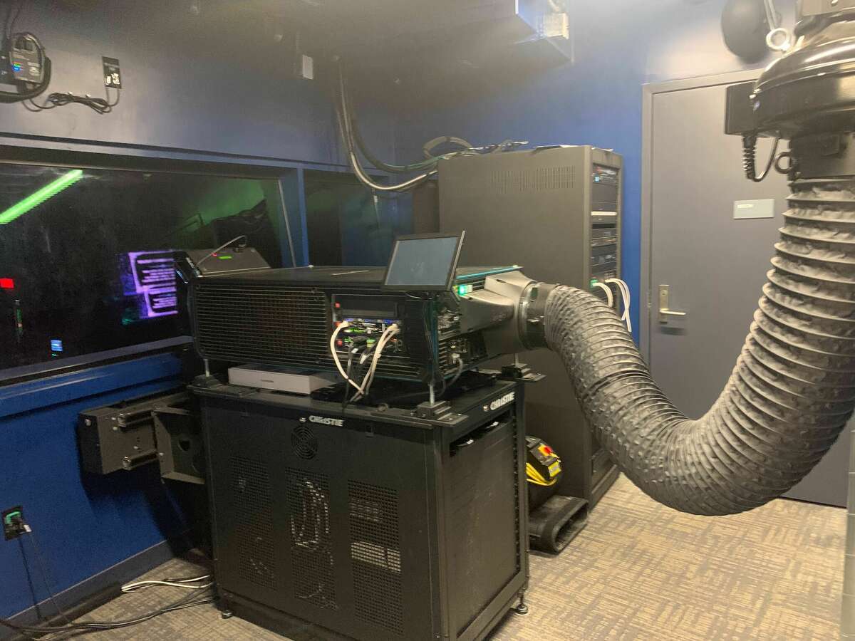 Behind the scenes of the Maritime Aquarium's 4D theater