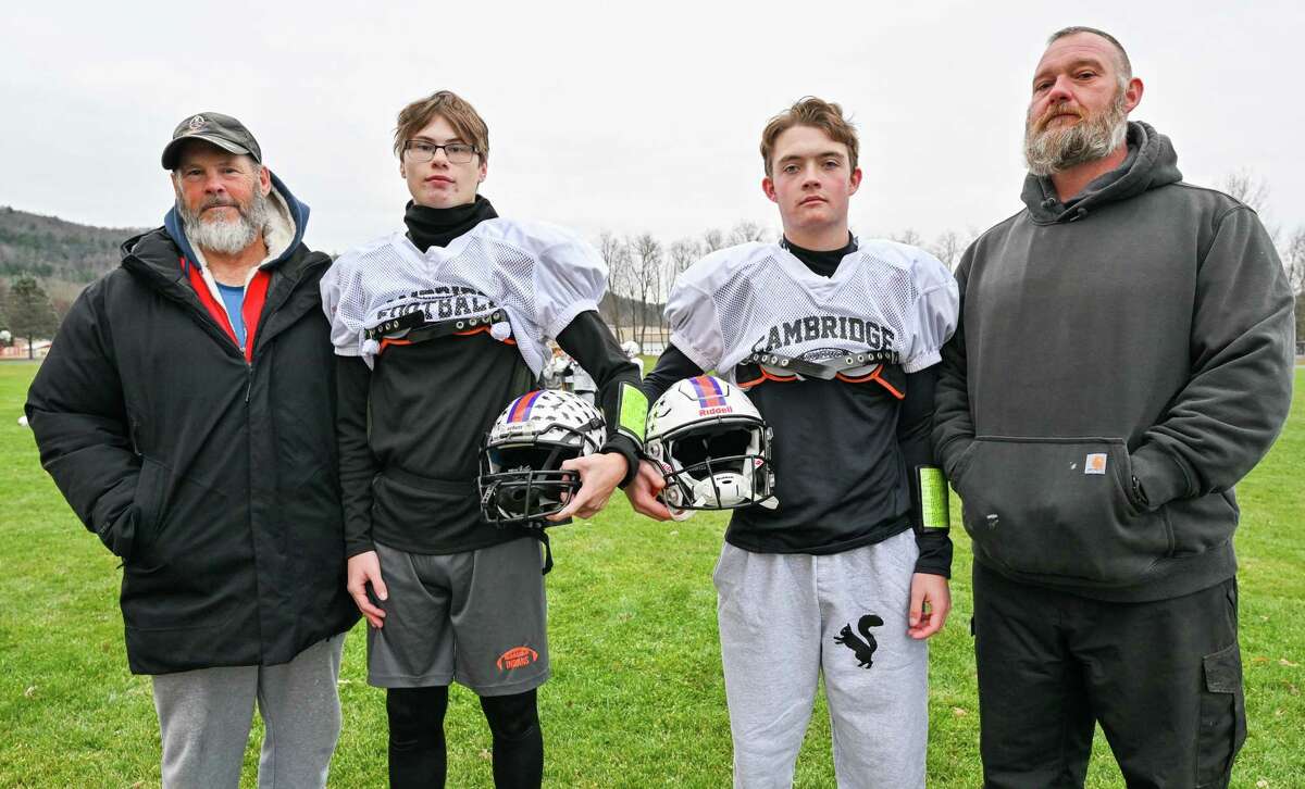 Fathers and sons enjoying journey to Class D football state title game ...